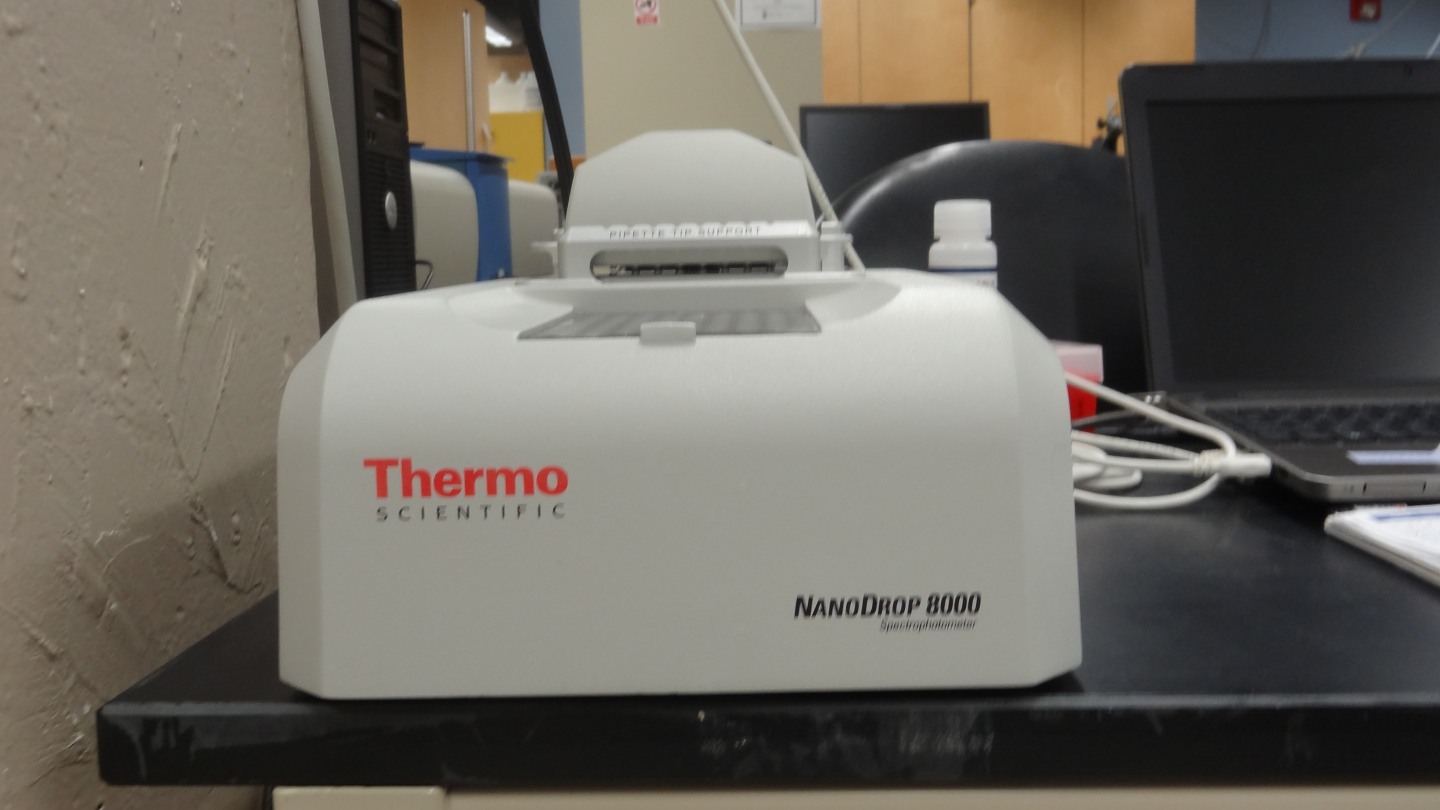 NanoDrop 8000 Spectrophotometer | Biomed Core Facilities I Brown University
